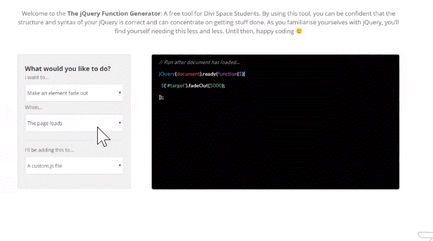 Learn To Write JQuery In 5 Minutes Learn JQuery Divi Space