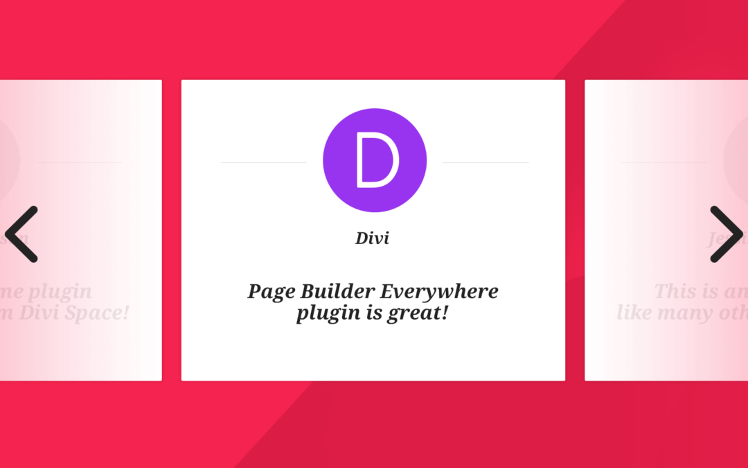 How To Make A Divi Testimonial Slider With Page Builder Everywhere