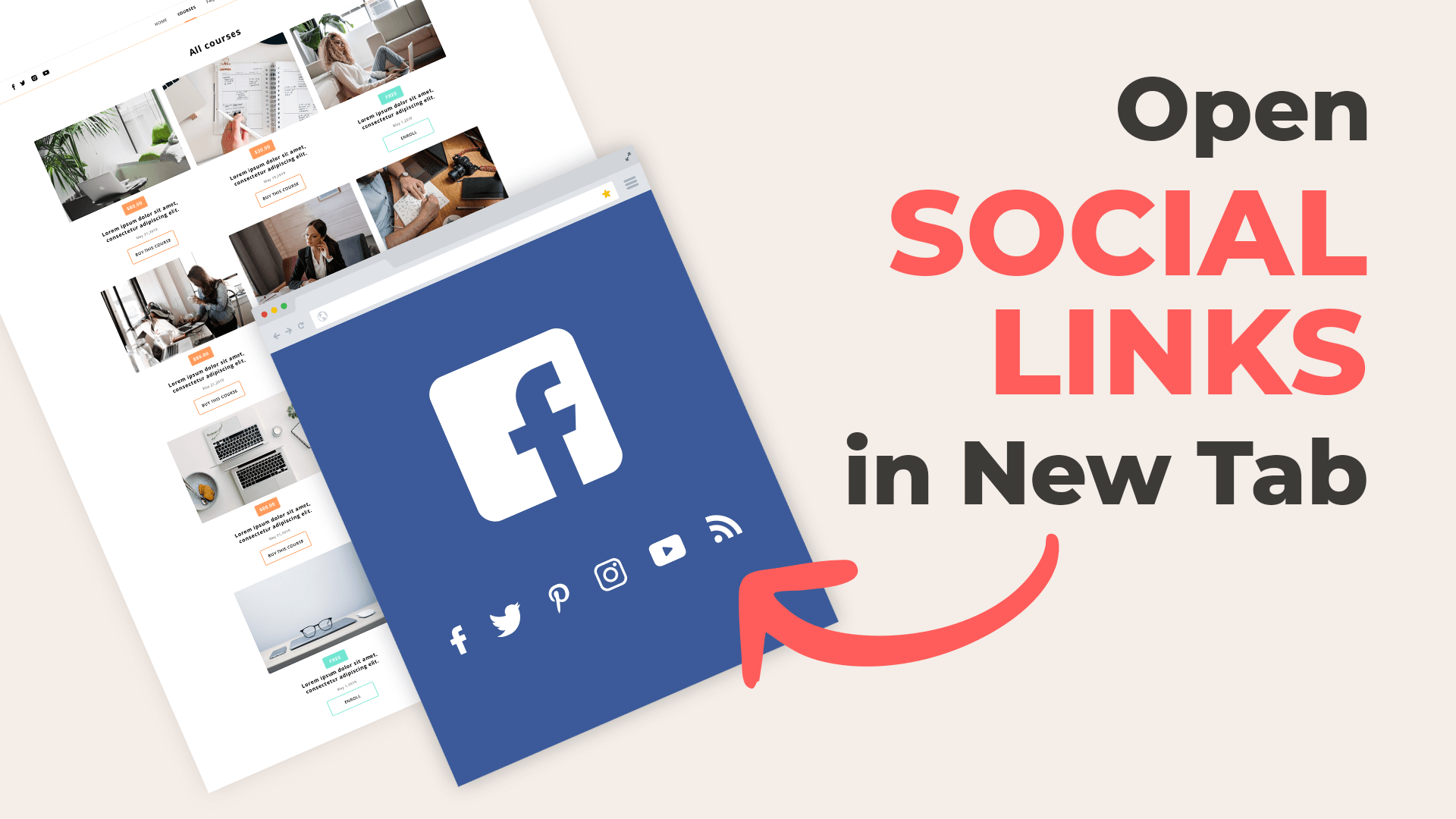 Open Social Links In New Tab WP Zone