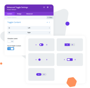 Divi Advanced Content Toggle Module | WP Zone